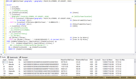 How to Work with Geography Data Types in SQL Server - SPR