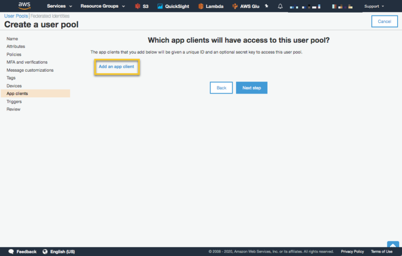 Securing AWS API Gateway with Cognito User Pools - SPR