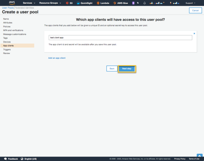 Securing AWS API Gateway with Cognito User Pools - SPR