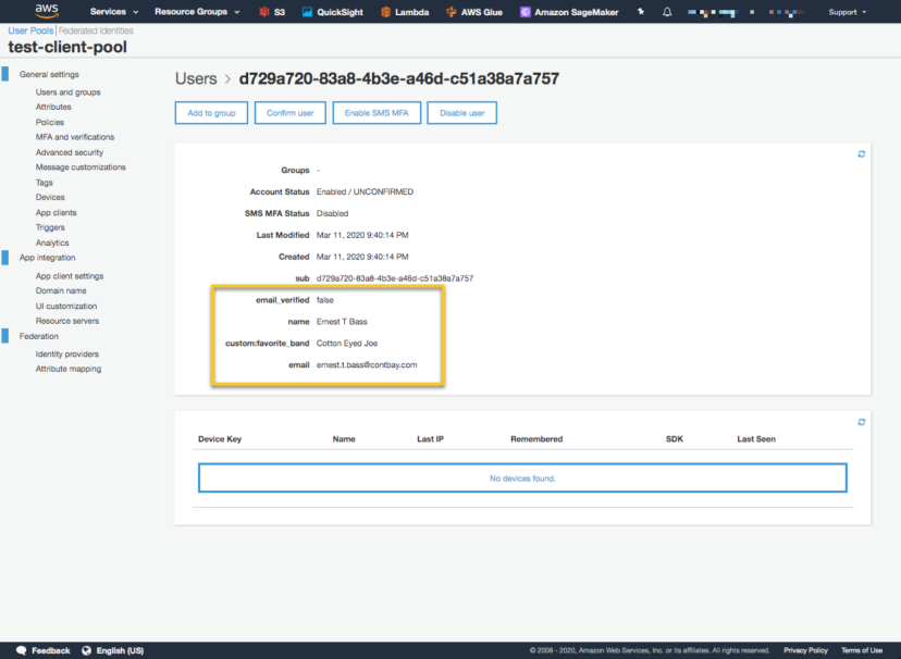 Securing AWS API Gateway with Cognito User Pools - SPR