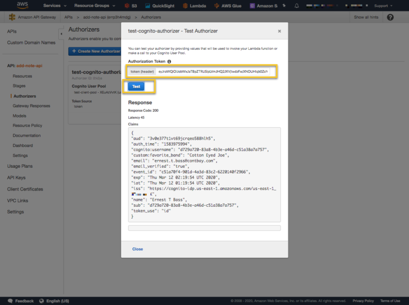 Securing AWS API Gateway with Cognito User Pools - SPR